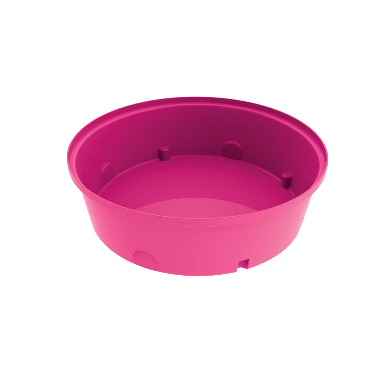 400L Round Molasses Trough - Flat Floor - Magenta - Nu-Tank